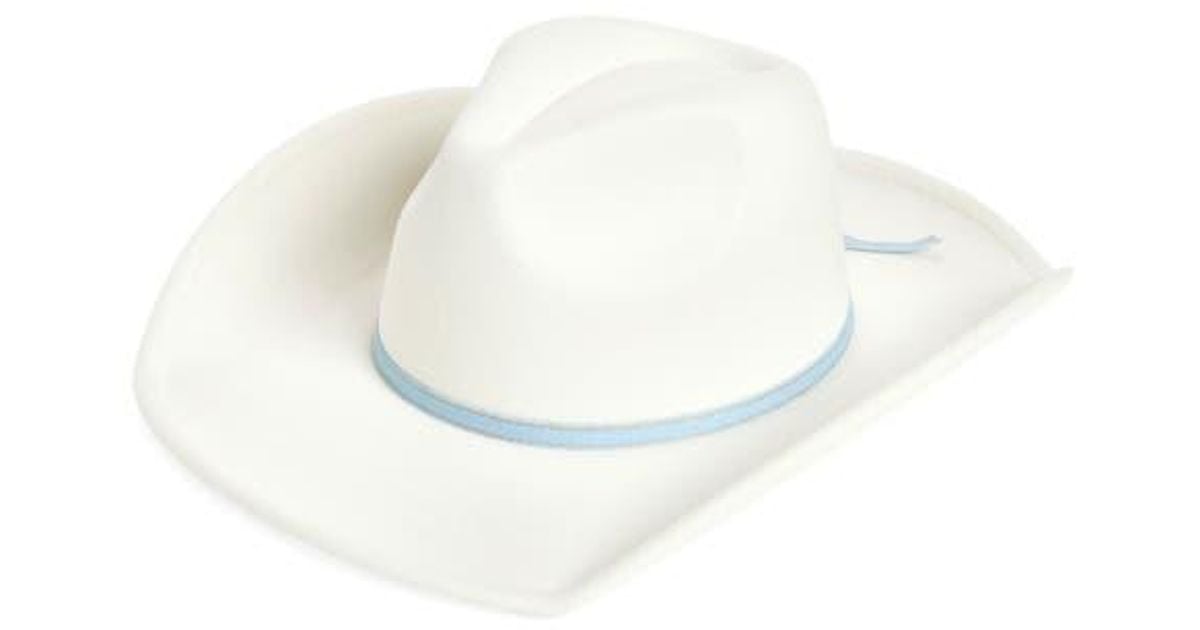 BP. Denim Band Cowboy Hat in White | Lyst
