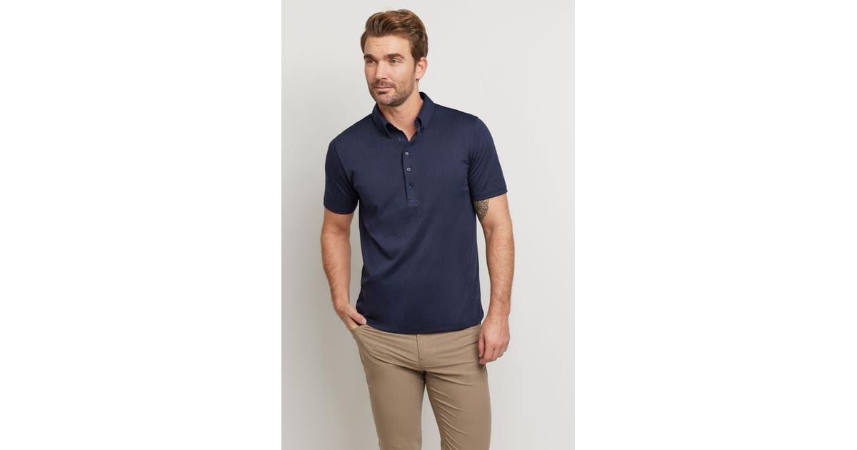 Anatomie Ryan Polo Shirt in Blue for Men | Lyst