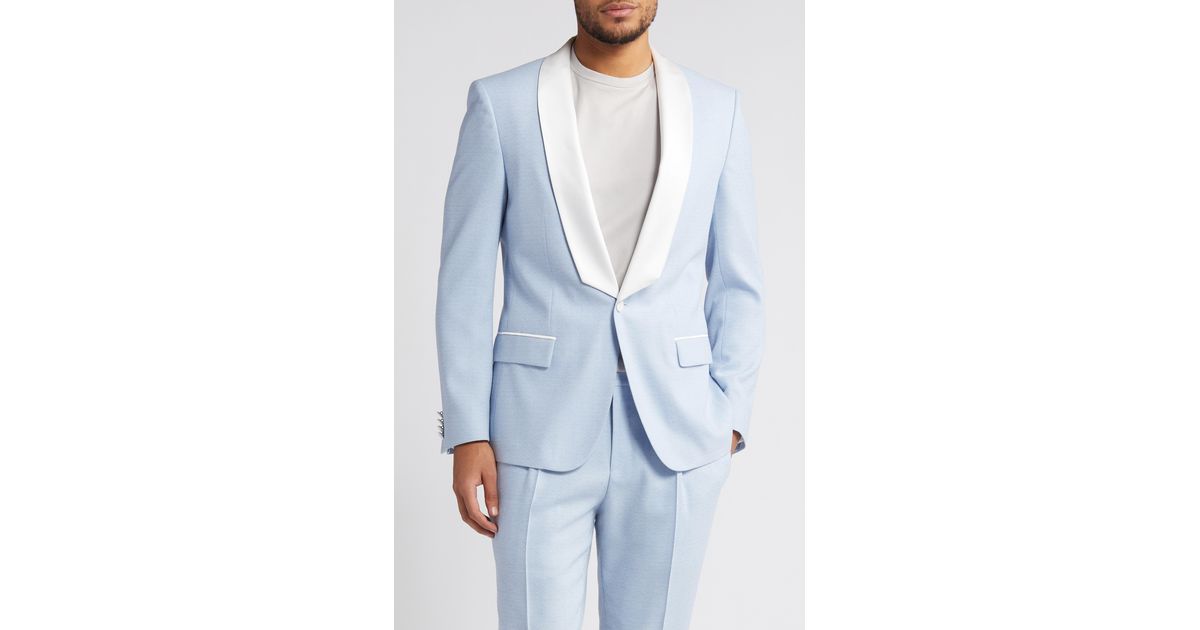 HUGO Henry Slim Fit Suit Jacket in Blue for Men | Lyst