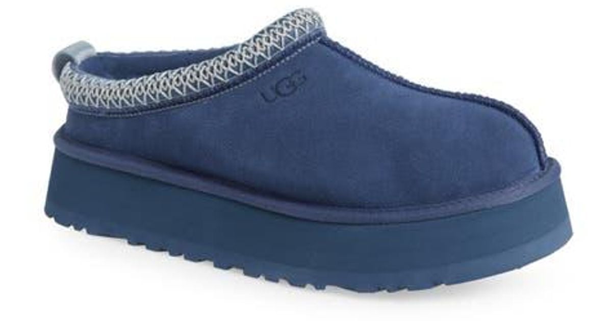 UGG Tazz Platform Slipper in Blue | Lyst