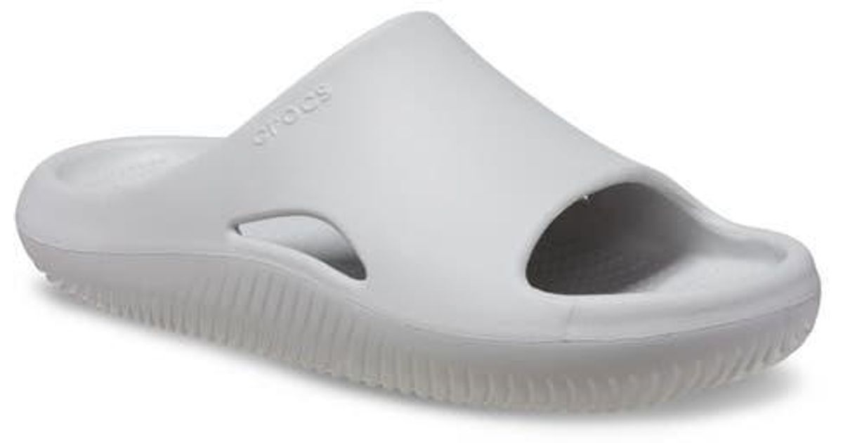 Crocs™ Mellow Recovery Waterproof Slide Sandal in Gray for Men | Lyst