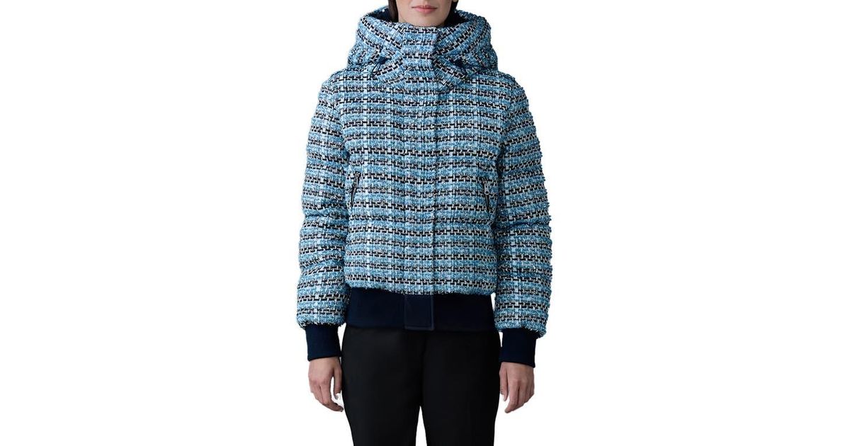 Mackage Shirley-Tw 750 Fill Power Down Puffer Jacket in Blue | Lyst