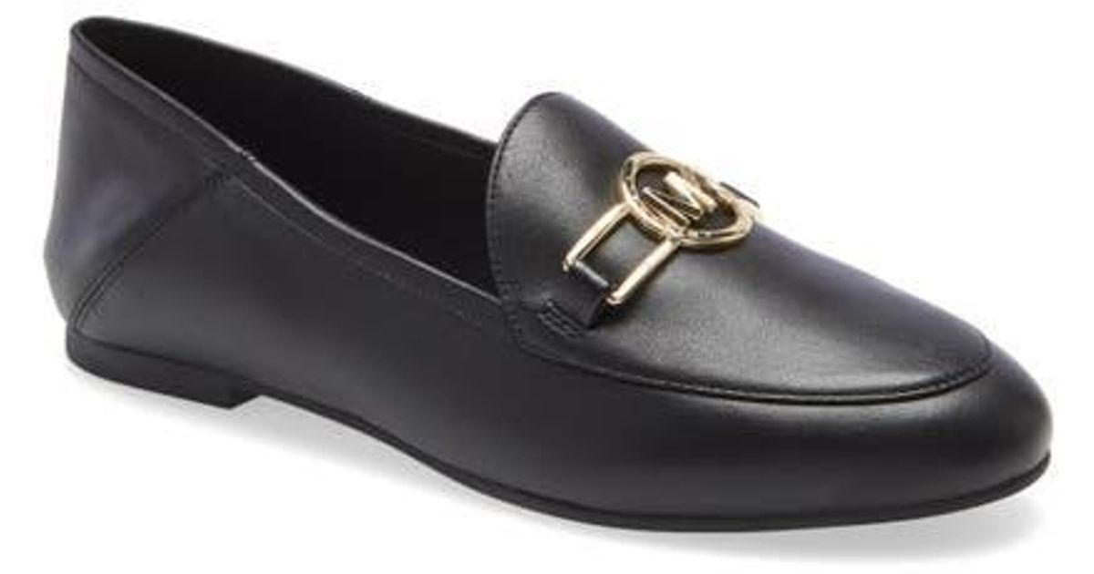 MICHAEL Michael Kors Tracee Drop Heel Loafer in Black | Lyst