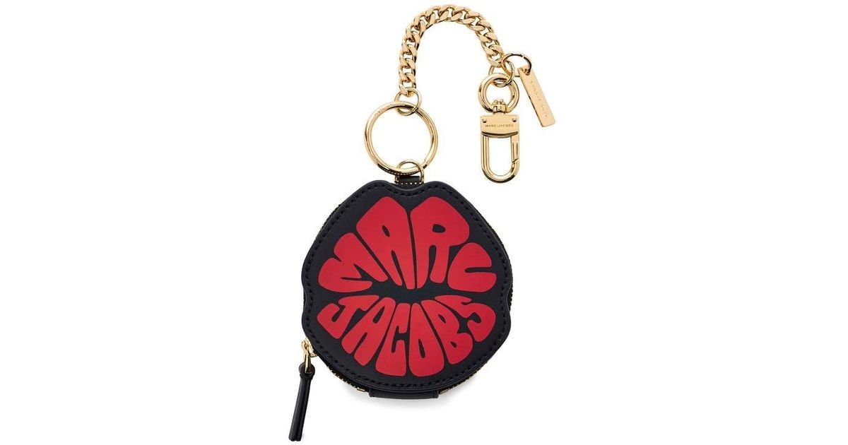 Marc Jacobs The Marc Lips Pouch Bag Charm in Red | Lyst