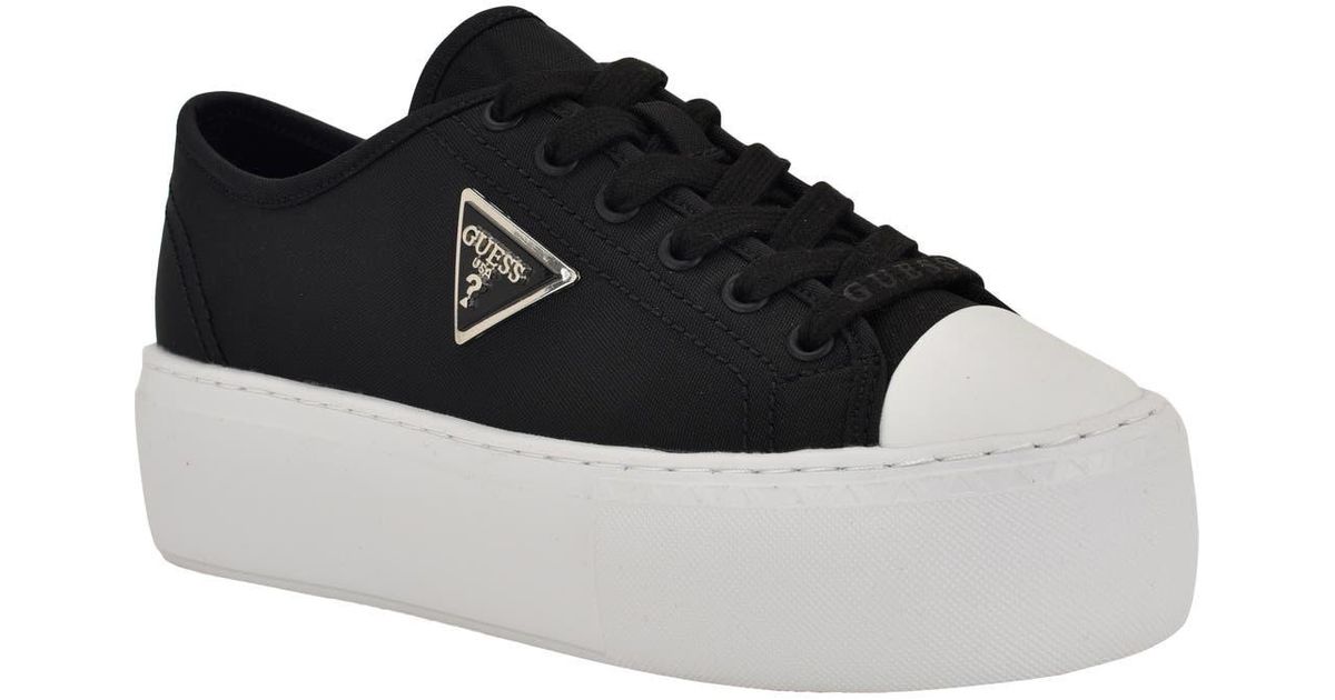 Guess Joezi Platform Sneaker in Black | Lyst