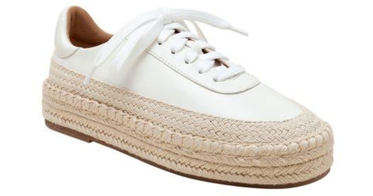 Linea Paolo Selma Platform Sneaker in White | Lyst