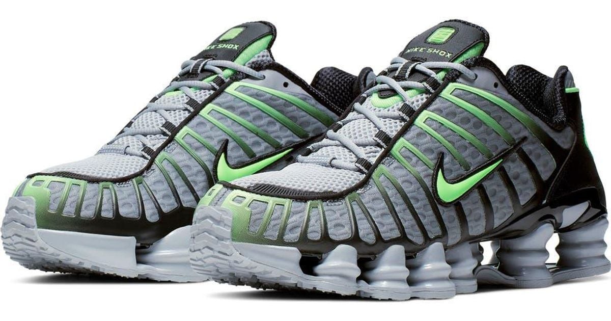 Nike Shox Tl Sneaker in Green for Men | Lyst