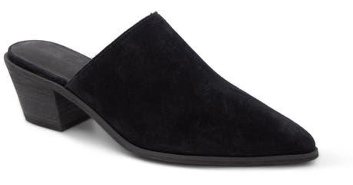 Chocolat Blu Cellia Pointed Toe Mule in Black | Lyst