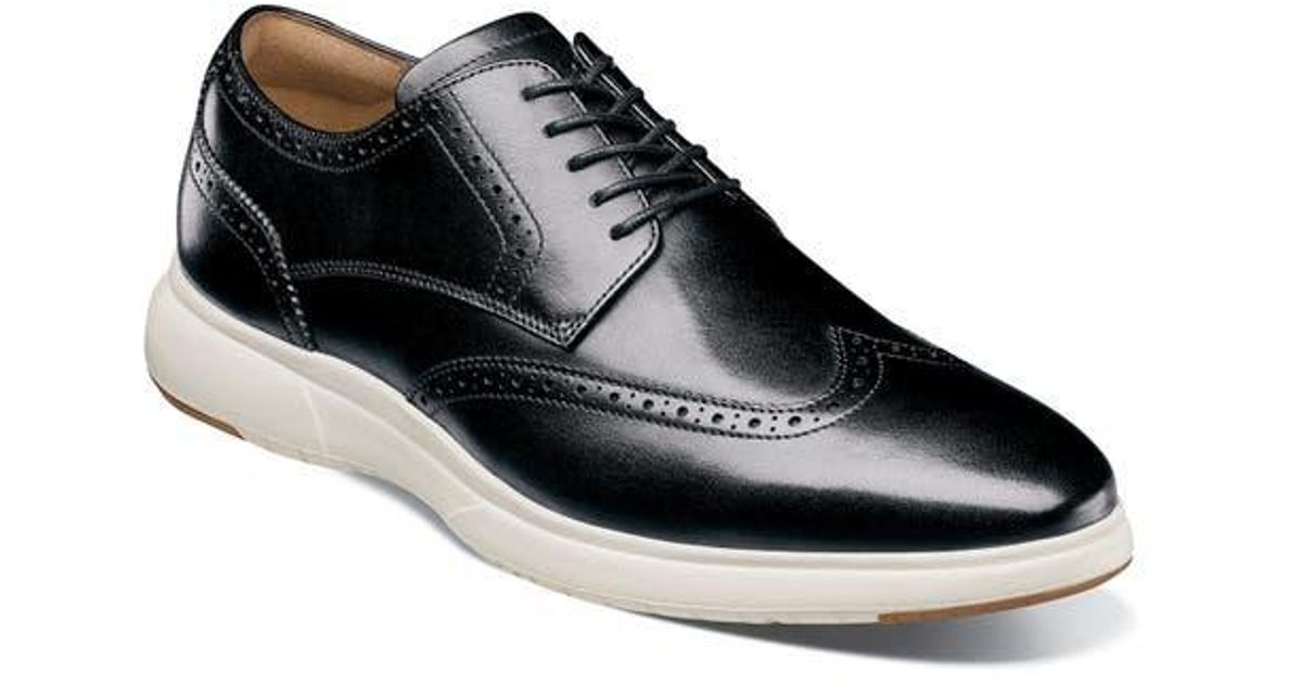 Florsheim Dash Wingtip Derby in Black for Men | Lyst