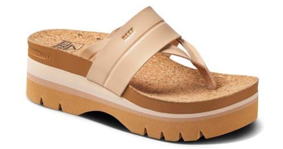 Reef Cushion Vista Higher Lennox Platform Flip Flop | Lyst