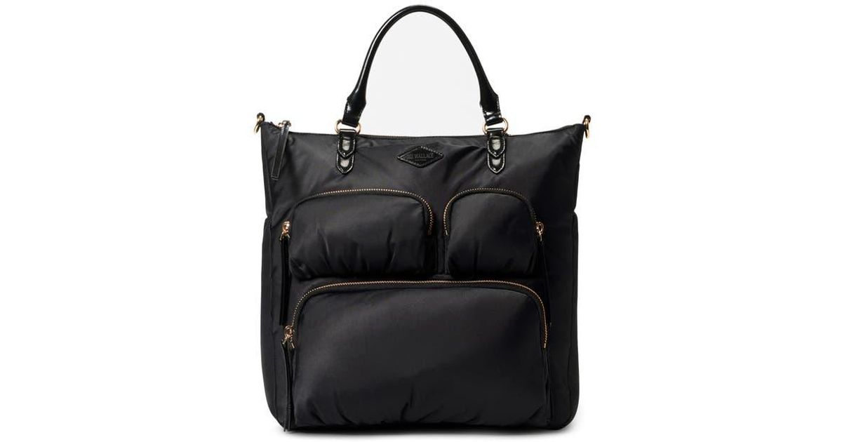 MZ Wallace Chelsea Convertible Nylon Backpack in Black | Lyst