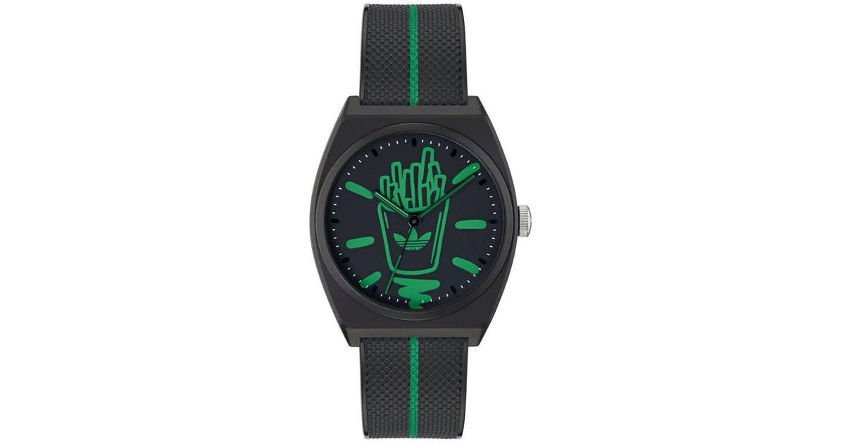 adidas Ao Street Project 2 Logo Fries Graphic Resin Strap Watch, 38Mm ...