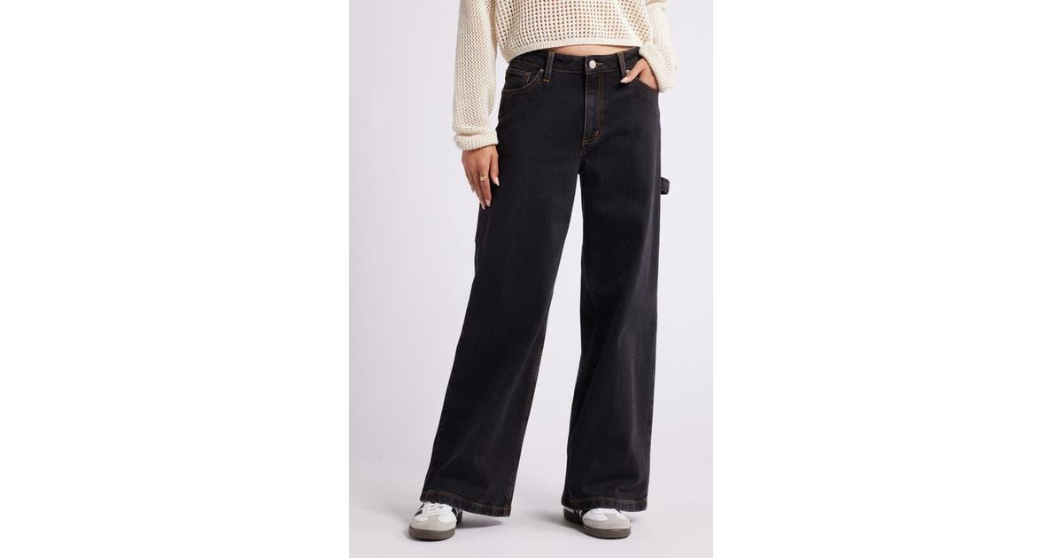 BP. Baggy Carpenter Jeans in Black | Lyst