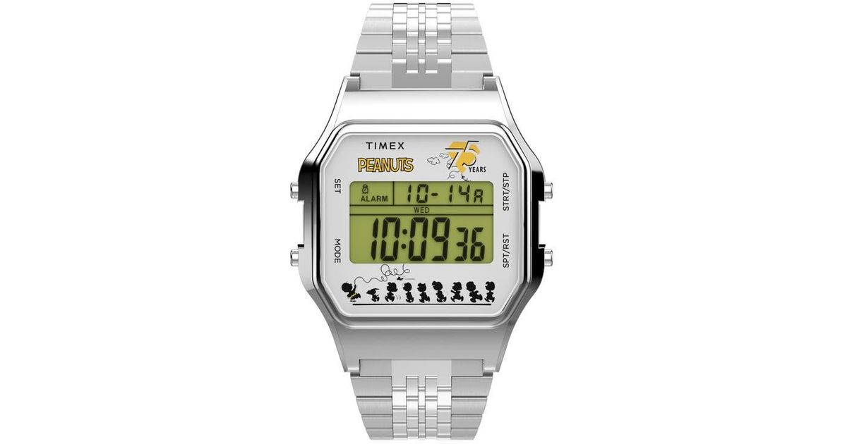 Timex X Peanuts T80 75Th Anniversary Edition Bracelet Watch, 34Mm in ...