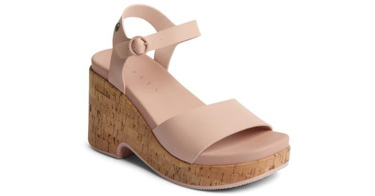 Reef Sunset Sayulita Platform Sandal in Brown | Lyst