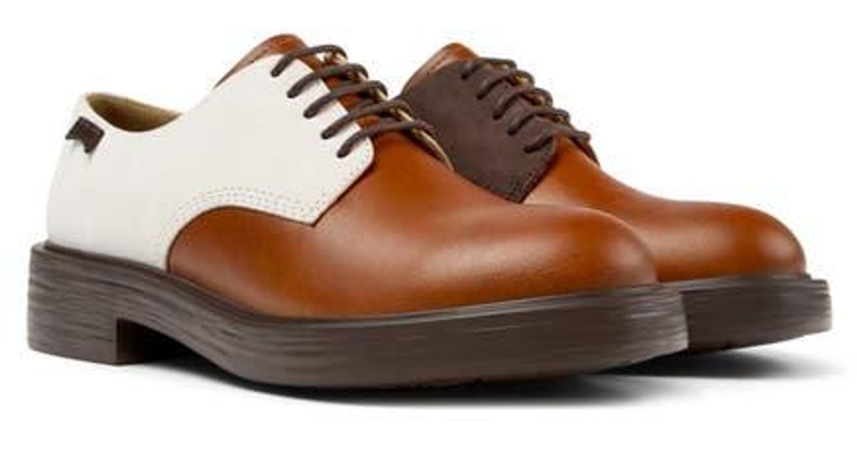 Camper Dean Mismatched Derby in Brown | Lyst