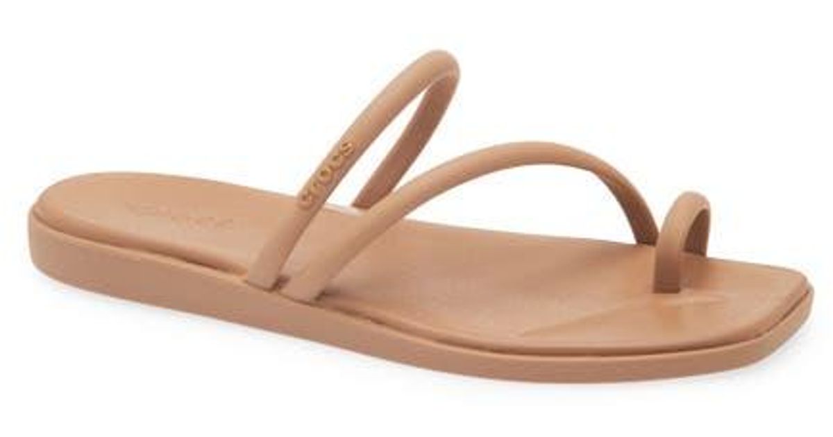 Crocs™ Miami Toe Loop Sandal in Brown | Lyst
