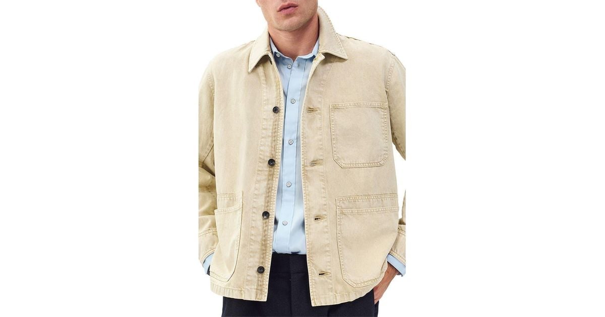 Rag & Bone Tribeca Cotton Denim Chore Jacket in Natural for Men | Lyst