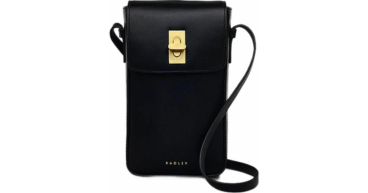 Radley Threadneedle Street Phone Crossbody Bag in Black | Lyst