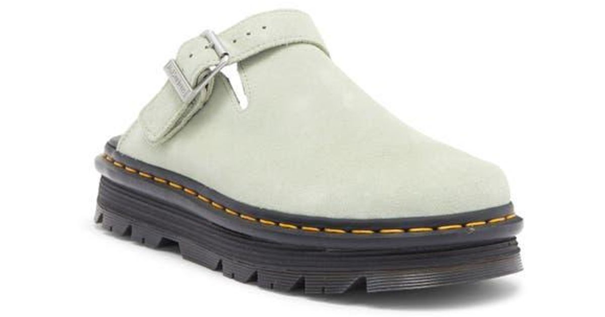 Dr. Martens Zebzag Platform Mule in White | Lyst