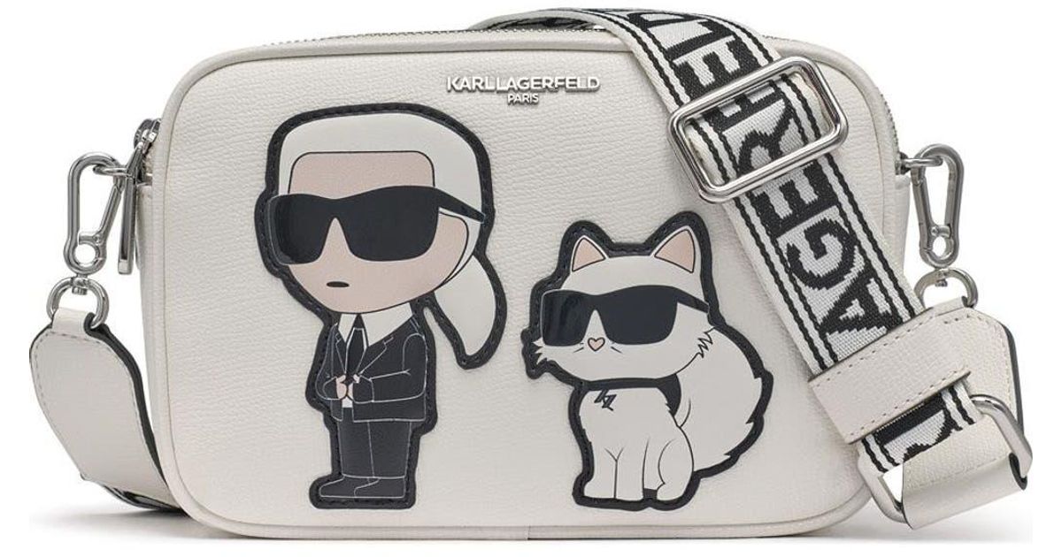 KARL LAGERFELD Maybelle Crossbody in Metallic | Lyst