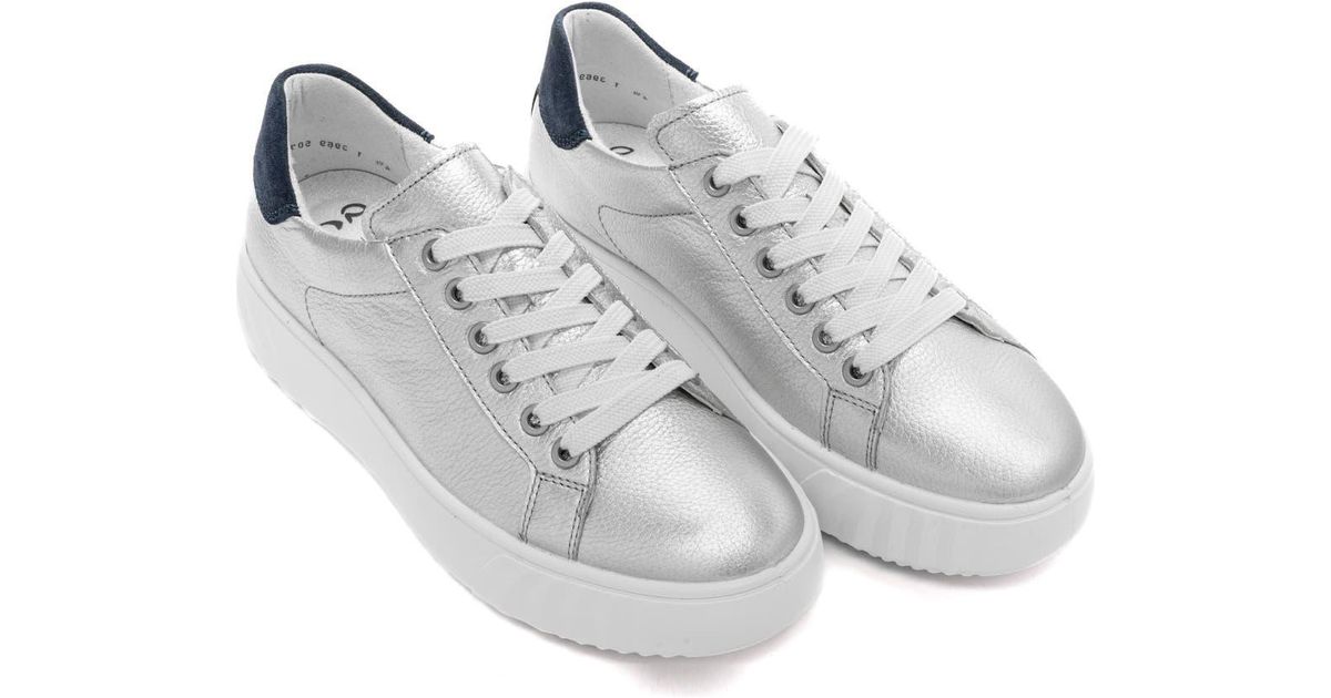 Ara Mikky Platform Sneaker in Gray | Lyst