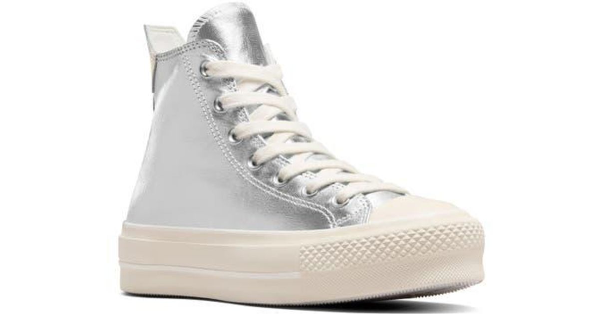 Converse Chuck Taylor All Star Lift Metallic High Top Platform Sneaker ...