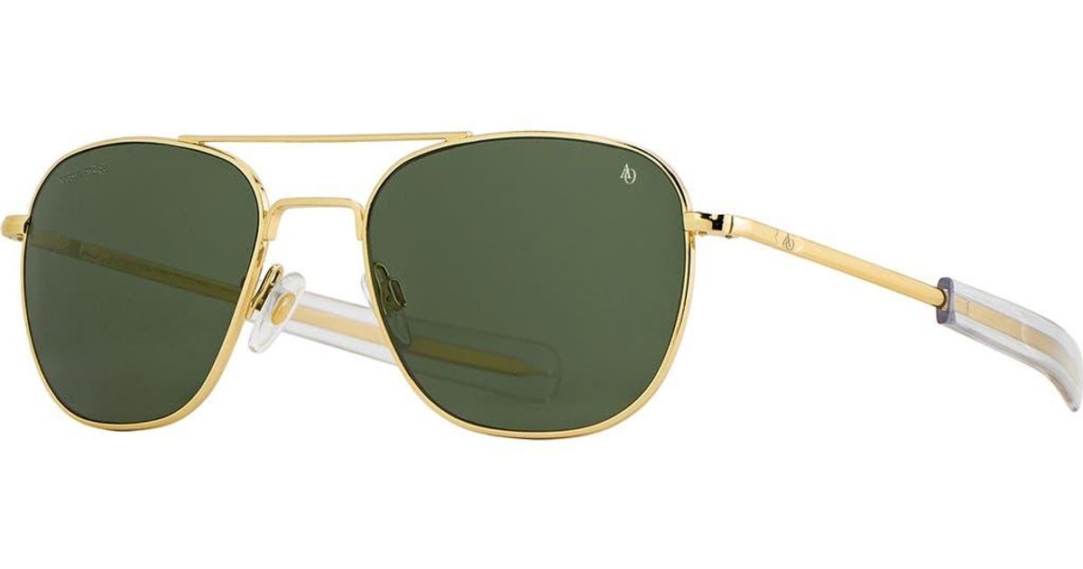 American Optical Original Pilot 57Mm Aviator Glass Polarized in Green ...