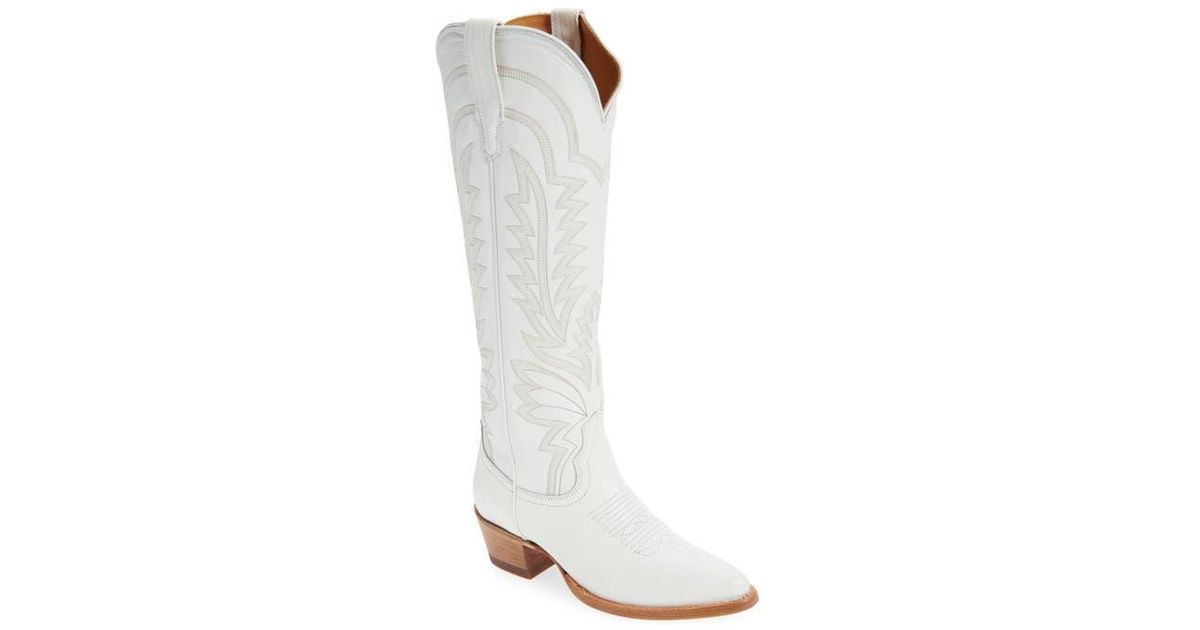 Tecovas The Abby Western Boot in White | Lyst