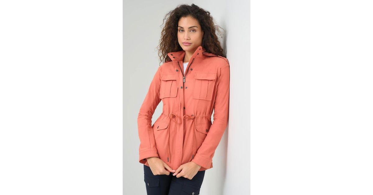 Anatomie Courtney Oversized Utility Jacket in Orange | Lyst