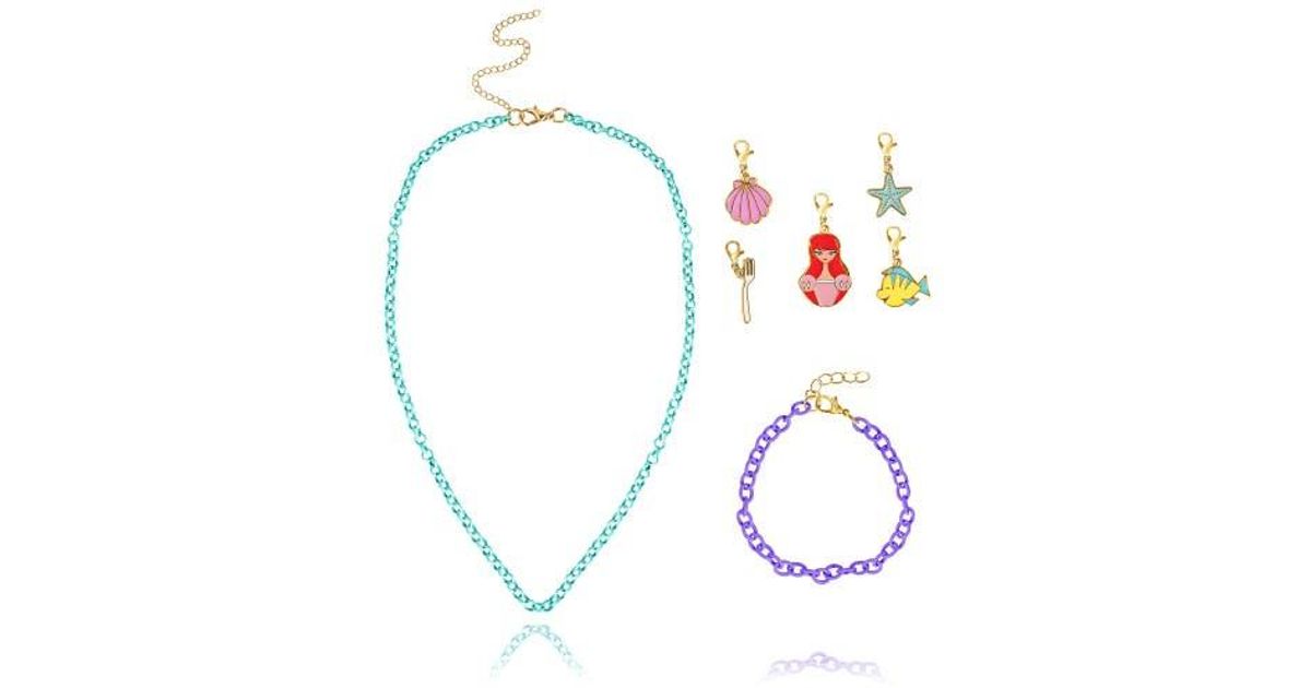 Disney Princess And The Little Mermaid Necklace, Bracelet, And Charms ...