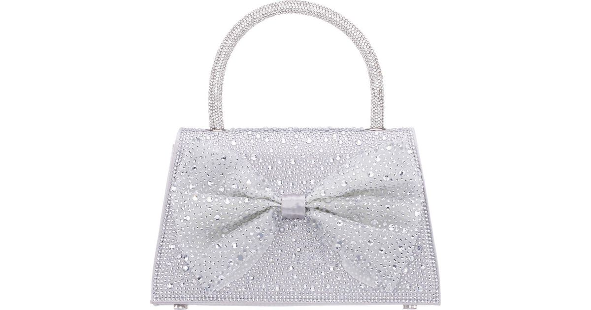 Nina Legacy Top Handle Clutch in Gray | Lyst