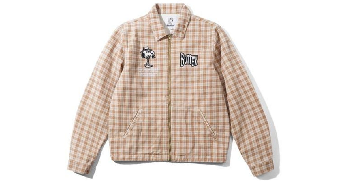 Butter Goods Peanuts Snoopy Spike Cotton Jacket in Natural for Men | Lyst