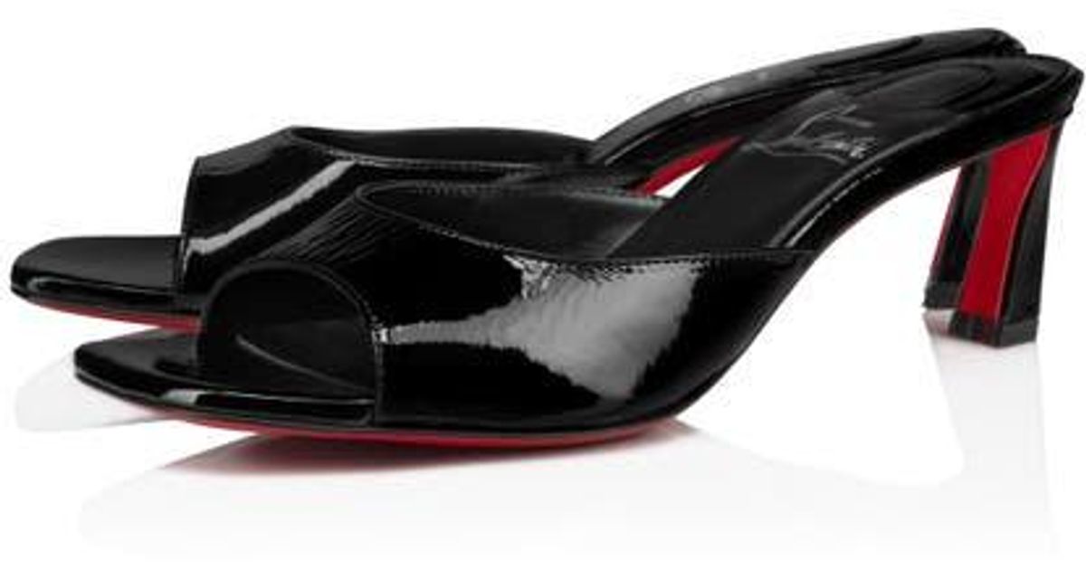 Christian Louboutin Condora Slide Sandal in Black | Lyst
