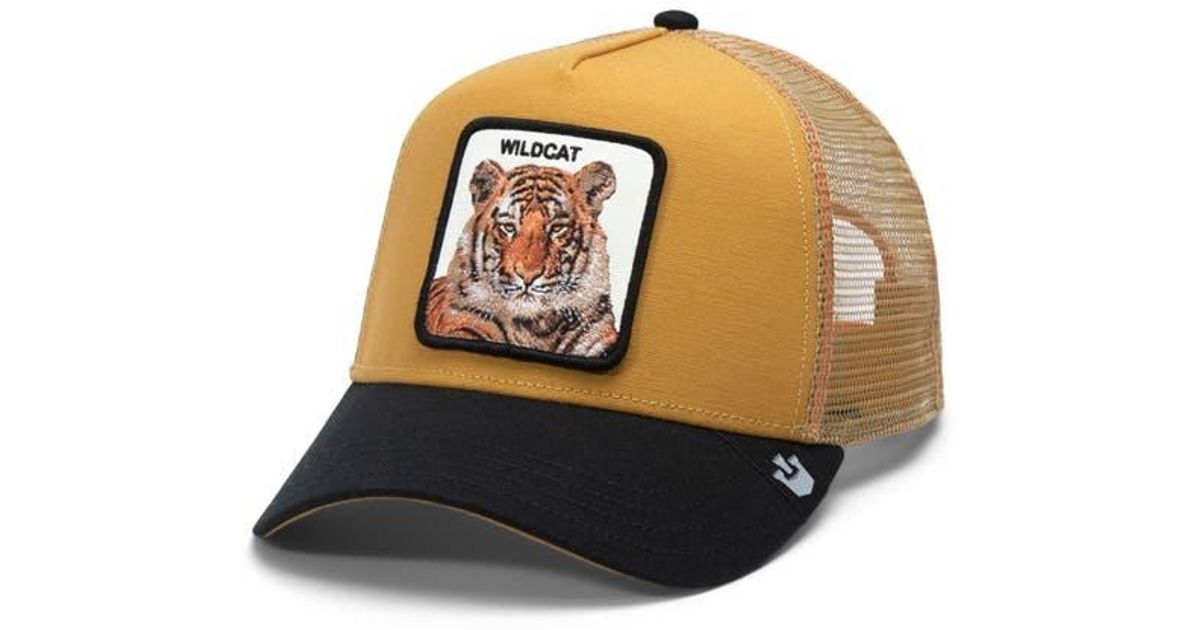 Goorin Bros The Wildcat Tiger Trucker Hat in Black for Men | Lyst