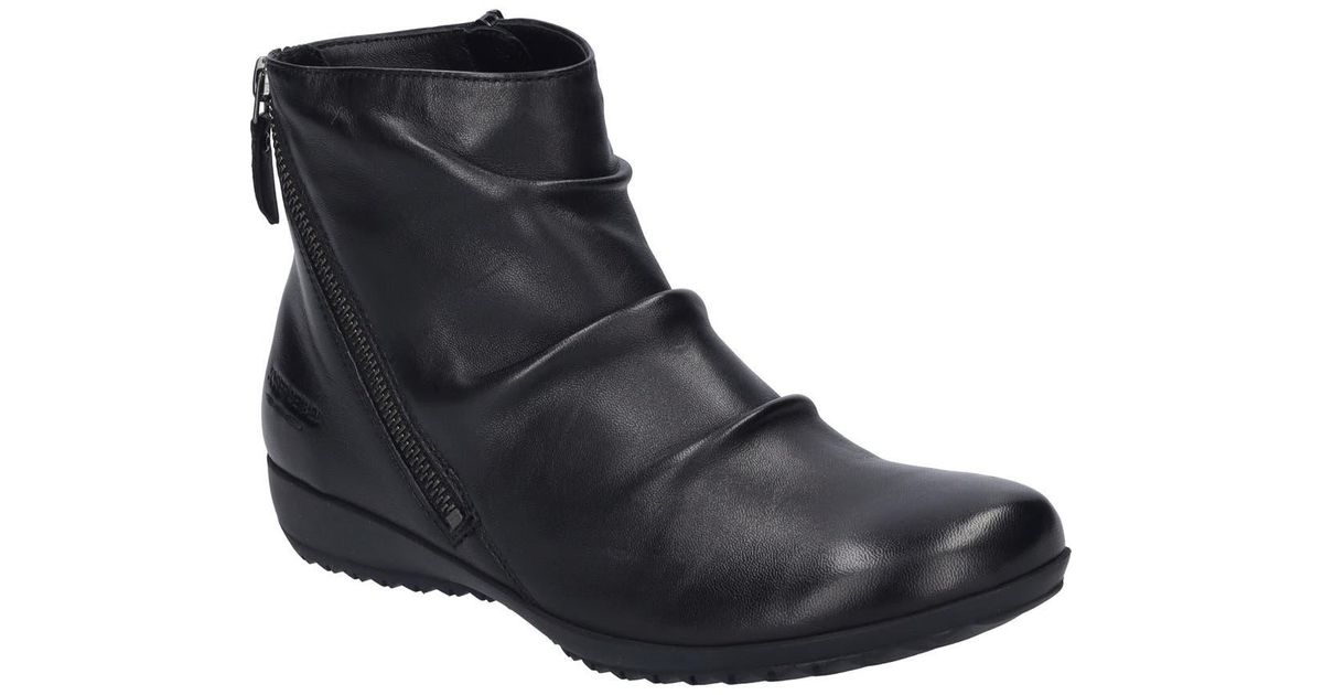 Josef Seibel Naly 61 Slouch Bootie in Black | Lyst