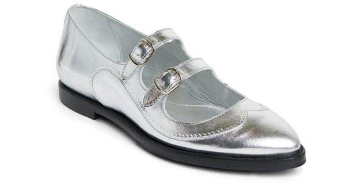 The Office Of Angela Scott Miss Margo Mary Jane Flat in White | Lyst