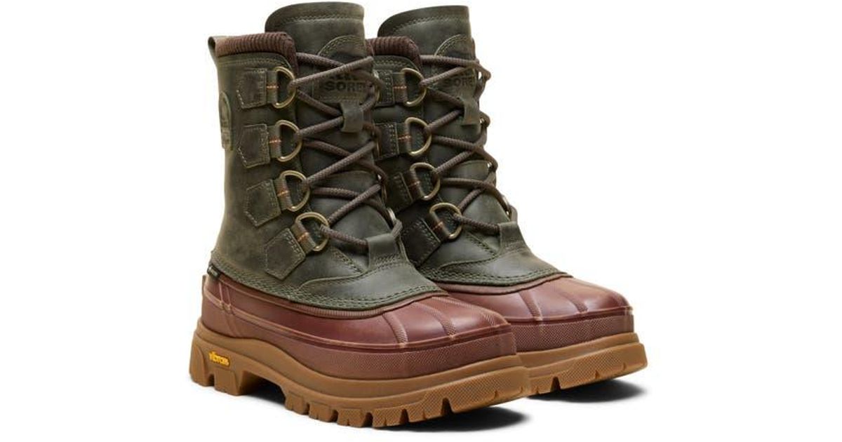 Sorel X Barbour Caribou Horizon Gore-Tex Weatherproof Boot in Brown for ...