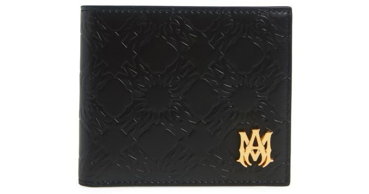 Amiri Ma Quad Leather Bifold Wallet in Black for Men | Lyst