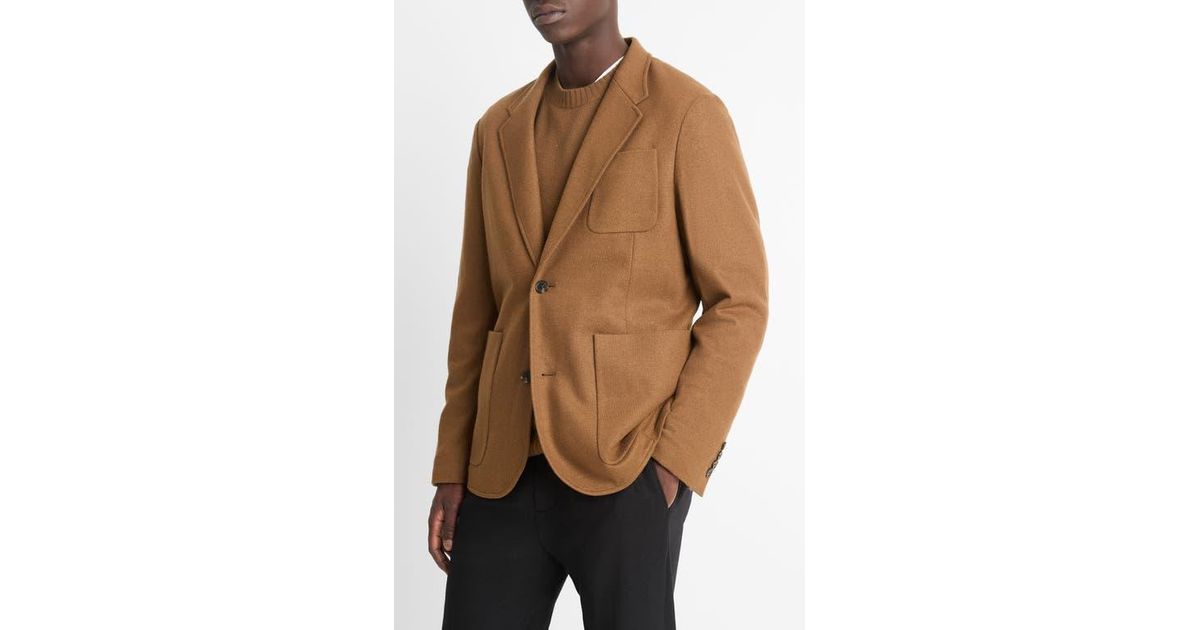 Vince Wool Blend Sport Coat in Brown for Men | Lyst