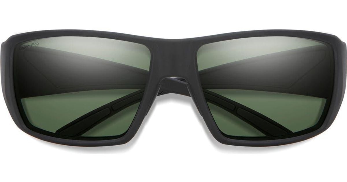 Smith Guides 62Mm Chromapop Polarized Oversize Wraparound Sunglasses in Green | Lyst