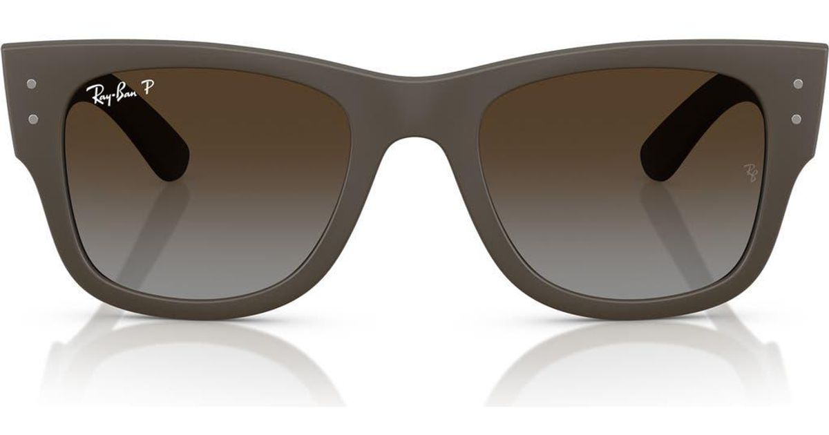 Ray-Ban Mega Wayfarer Liteforce 50Mm Polarized Square Sunglasses in ...