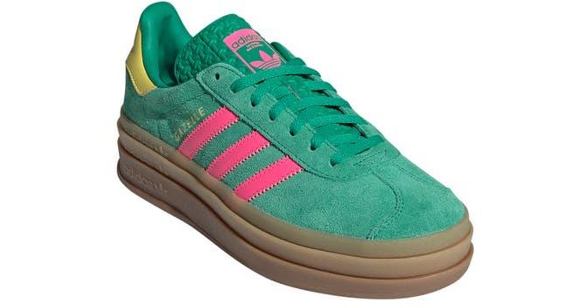 adidas Gazelle Bold Platform Sneaker in Green | Lyst