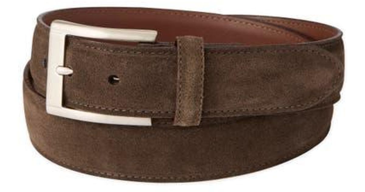 Jack Spade Italian Sueded Calfskin Dress Casual Belt in Brown for Men ...