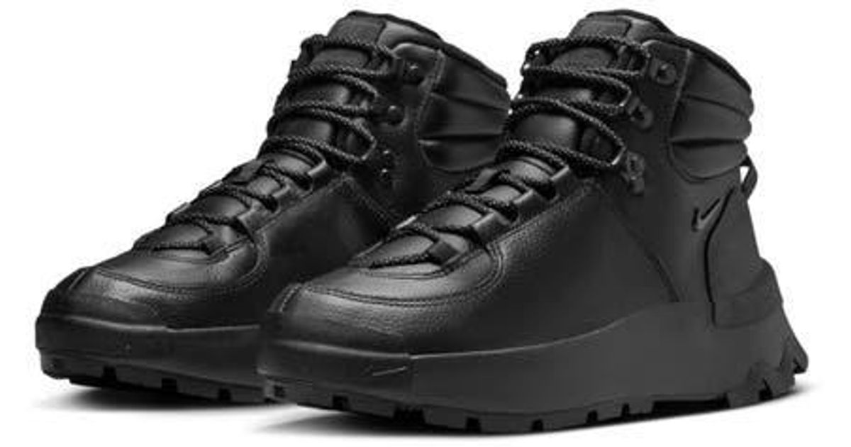Nike City Classic Premium Waterproof Boot in Black | Lyst