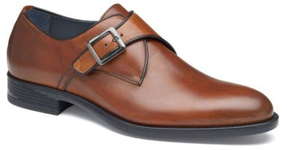 Johnston & Murphy Flynch Monk Strap Loafer in Brown for Men | Lyst