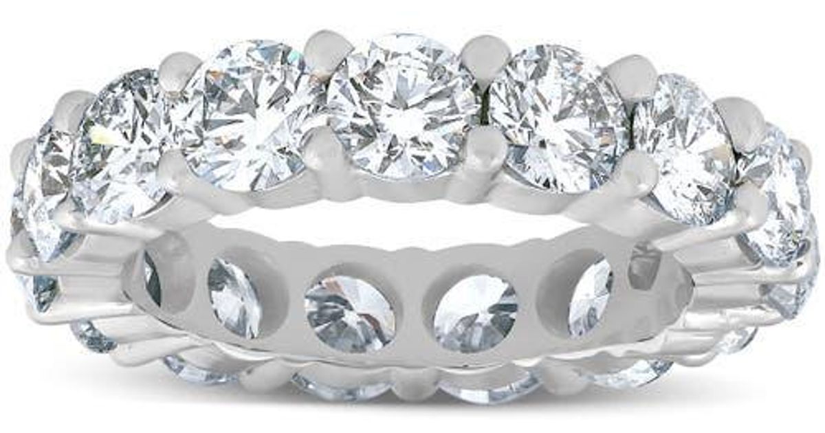Bliss Diamond 5Ct Diamond Eternity Ring 14K Lab Grown Stackable Band in ...