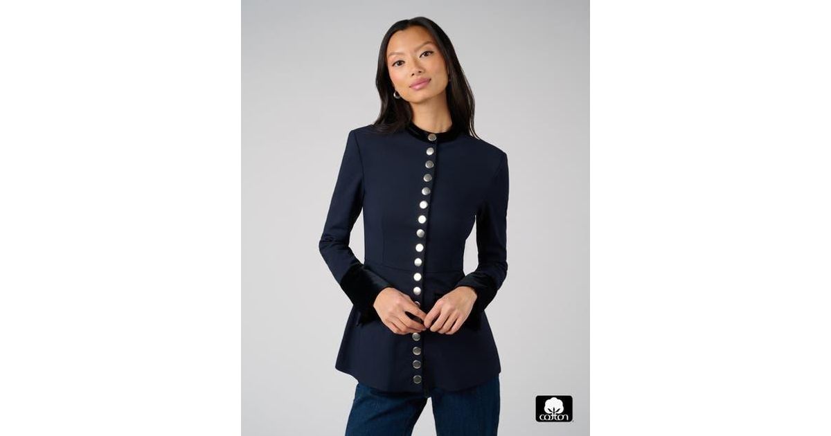 WeWoreWhat Military Blazer in Blue | Lyst