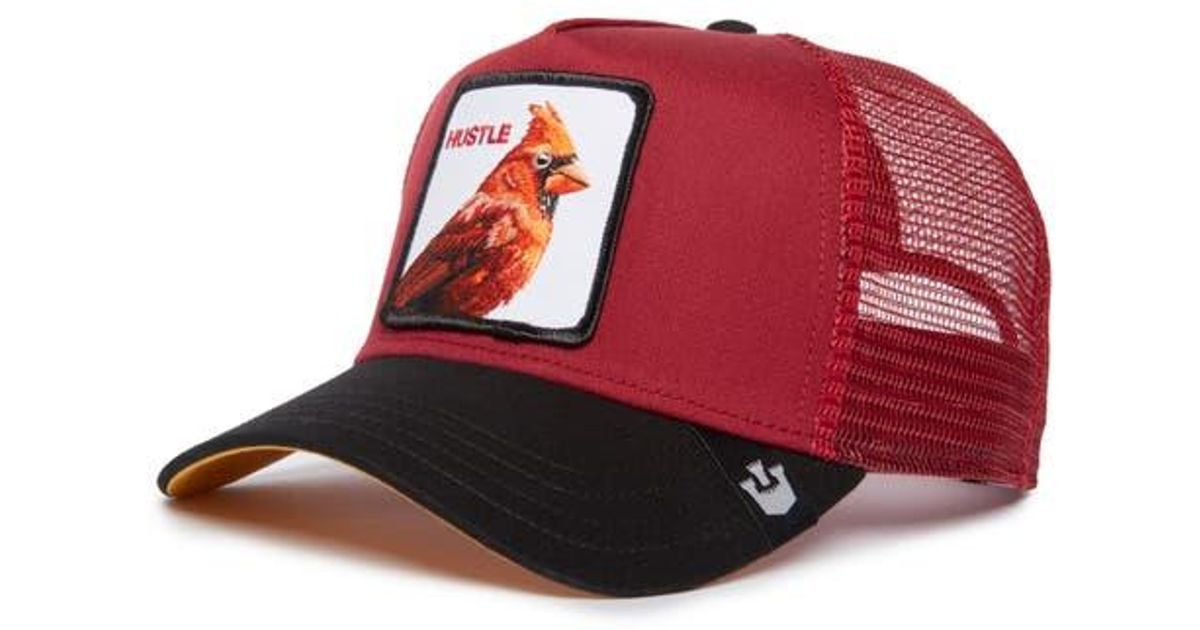 Goorin Bros The Hustle Bird Trucker Hat in Red for Men | Lyst