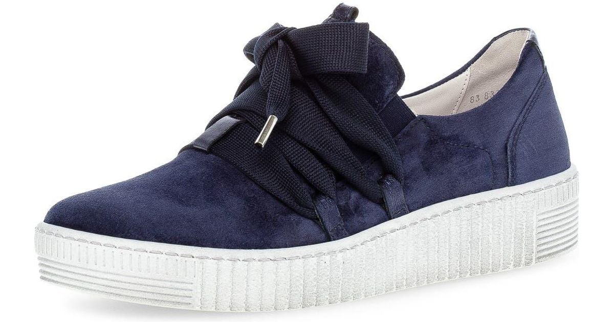 Gabor 43.333 Platform Sneaker in Blue | Lyst